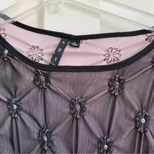Azi | Tops | Nwt Azi Pucker Sequin Top With Beautiful Detail | Poshmark